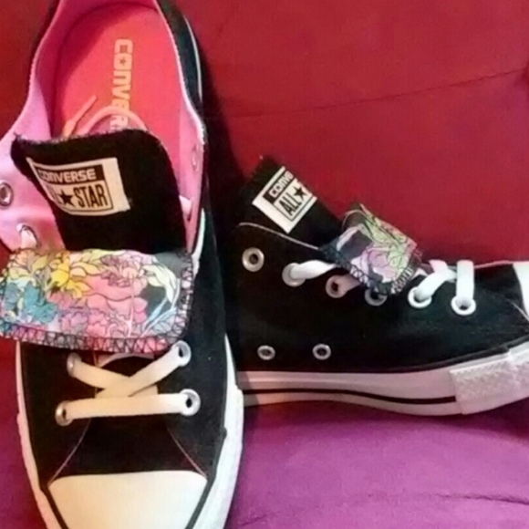 Converse | Shoes | Converse Allstar Adorable Flip Tongue Floral | Poshmark